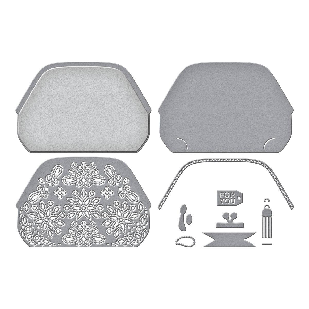 Spellbinders - Gorgeous You Makeup Bag Etched Dies from the Gorgeous ...