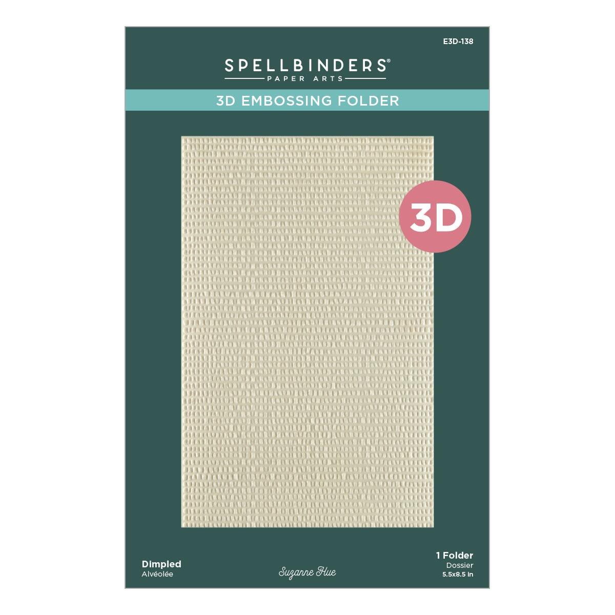 Spellbinders - Dimpled 3D Embossing Folder from the Texture & Foliage ...