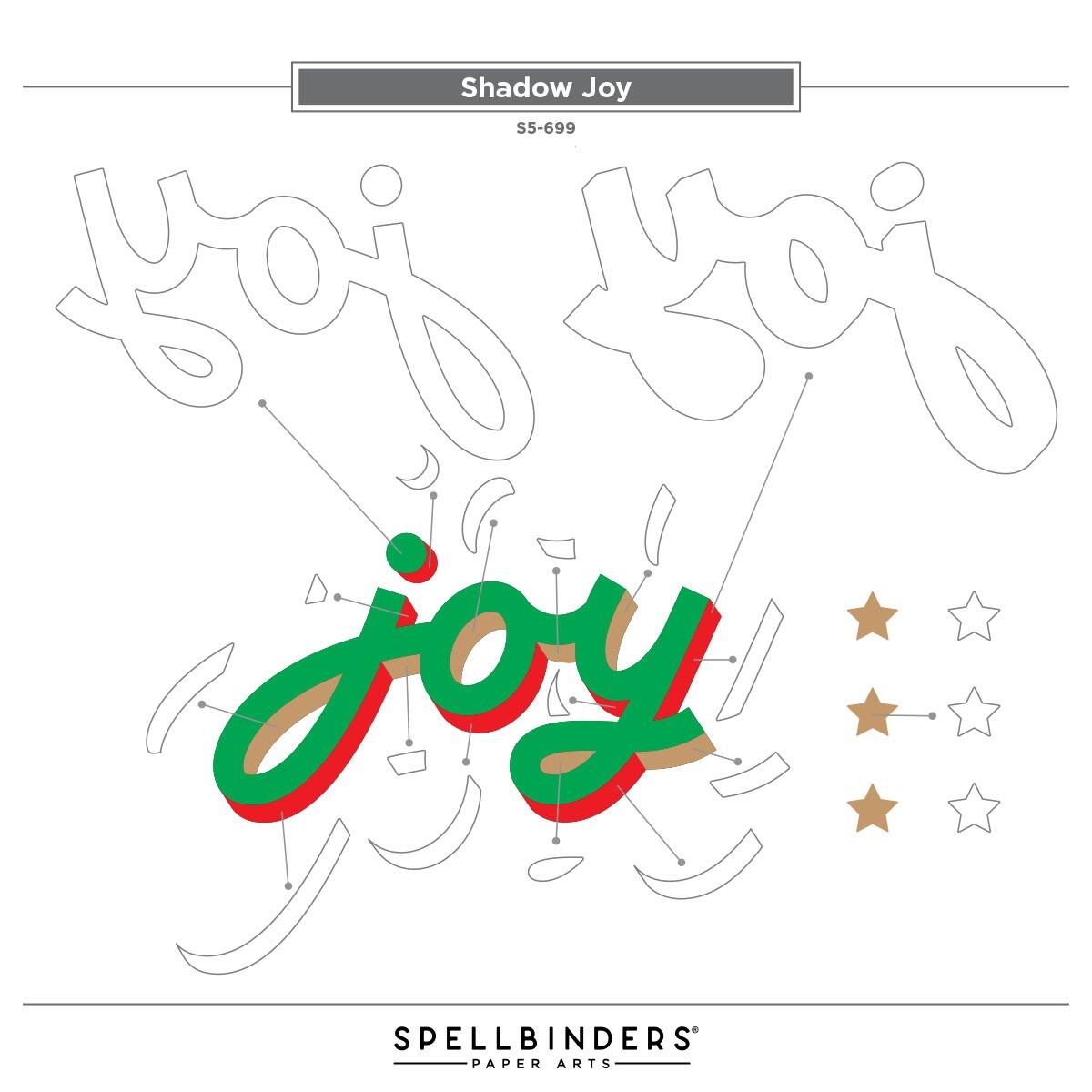 Spellbinders - Shadow Joy Etched Dies from the City Holiday Collection ...
