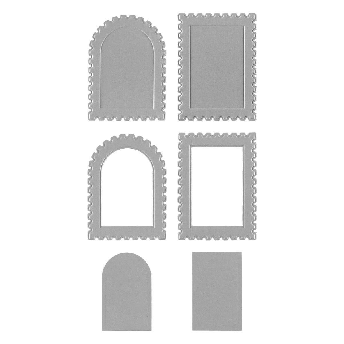 Spellbinders - Postage Stamps 3D Emboss & Cut Folder from the Holiday ...