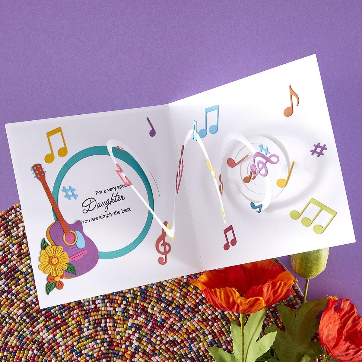 Spellbinders - Musical Notes & Stave Pop-Up Etched Dies from the Bibi's ...