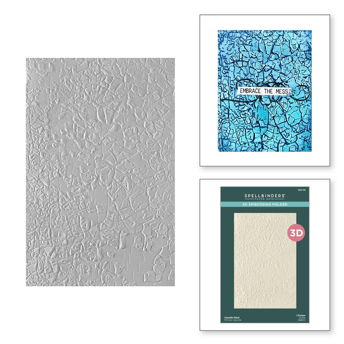 Spellbinders - Crackle Paint 3D Embossing Folder from the Beautifully ...