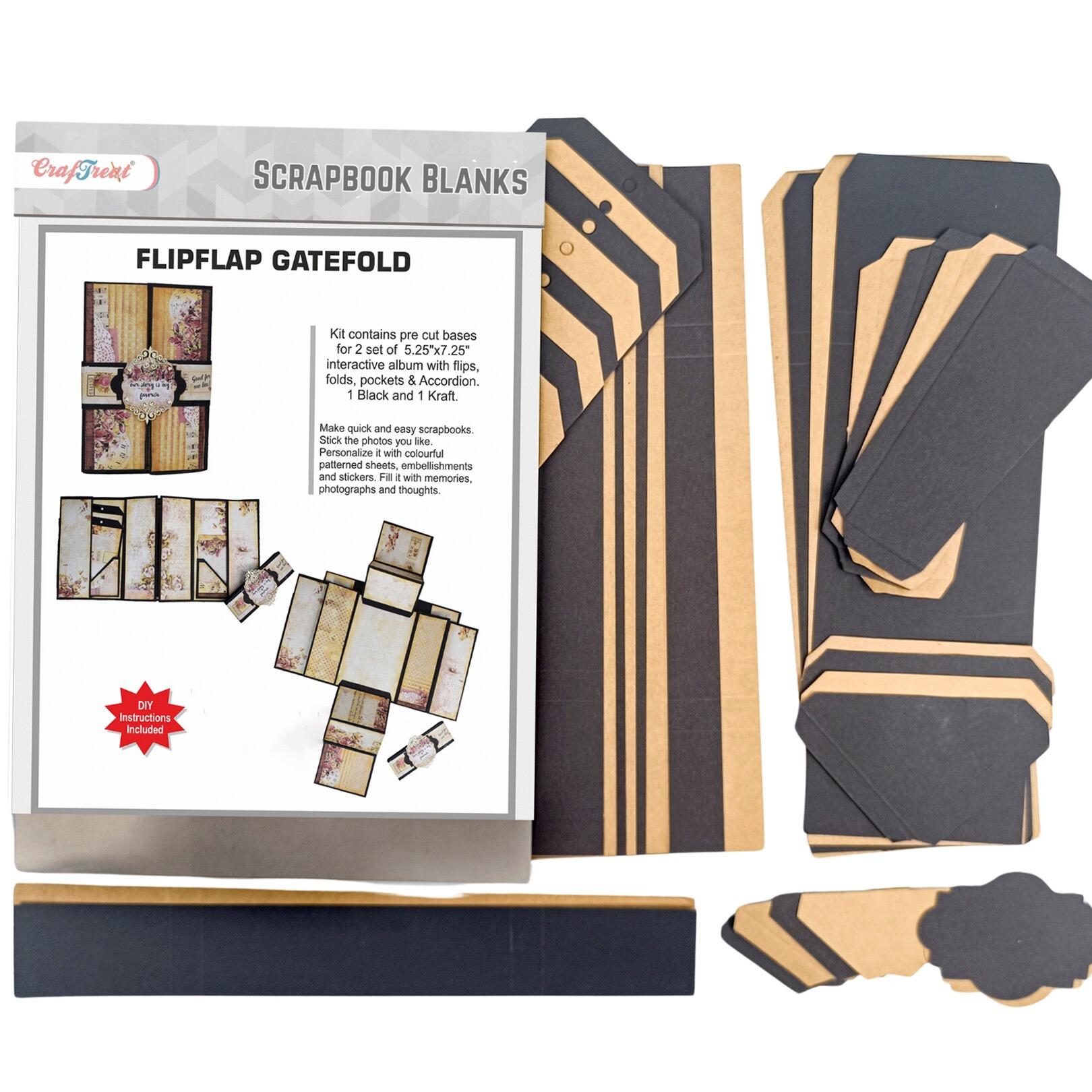CrafTreat - FlipFlap Gatefold Folio Scrapbook Templates ? 2 Interactive ...