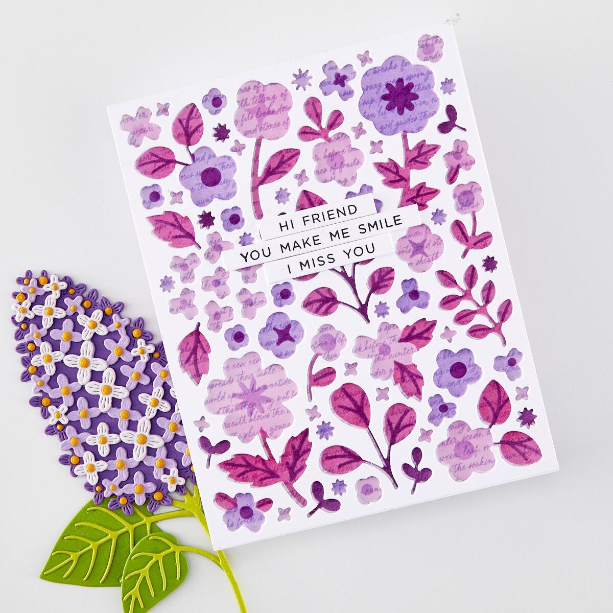 Hero Arts - Meadow Blooms Cover Plate Die