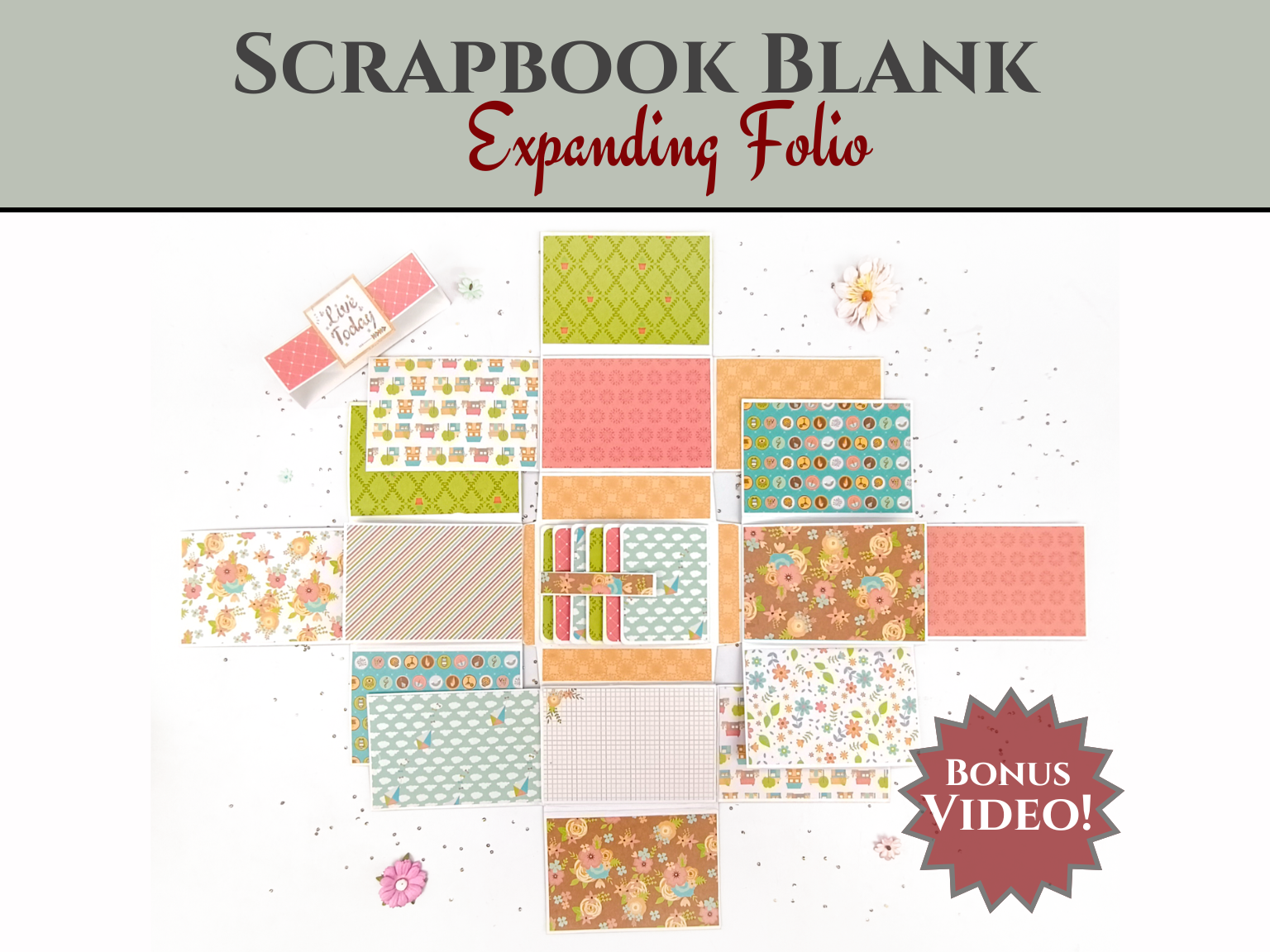 CrafTreat - Scrapbook Blank Precut Album Base Expanding Folio - Kraft