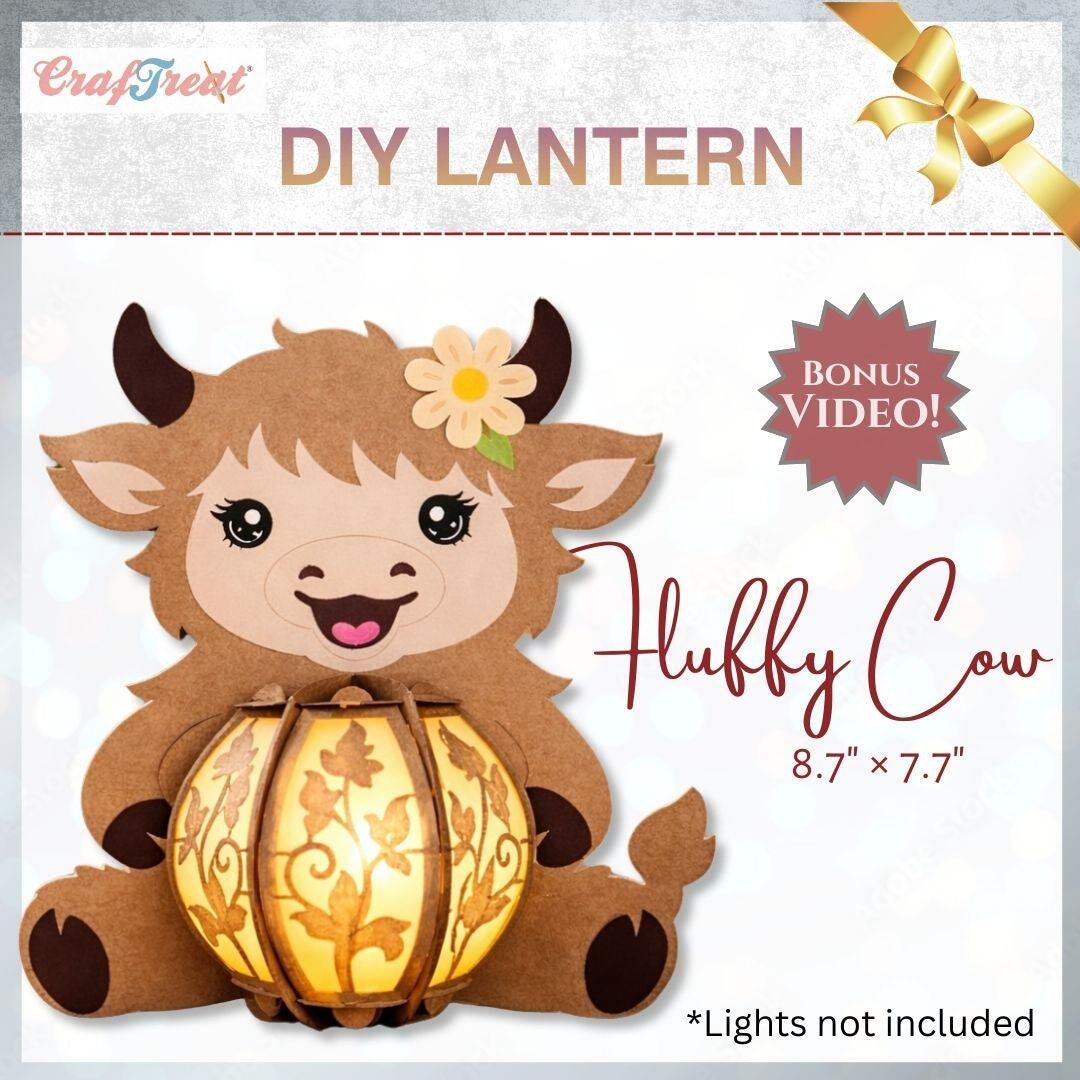 CrafTreat - Fluffy Cow Paper Lantern Kit