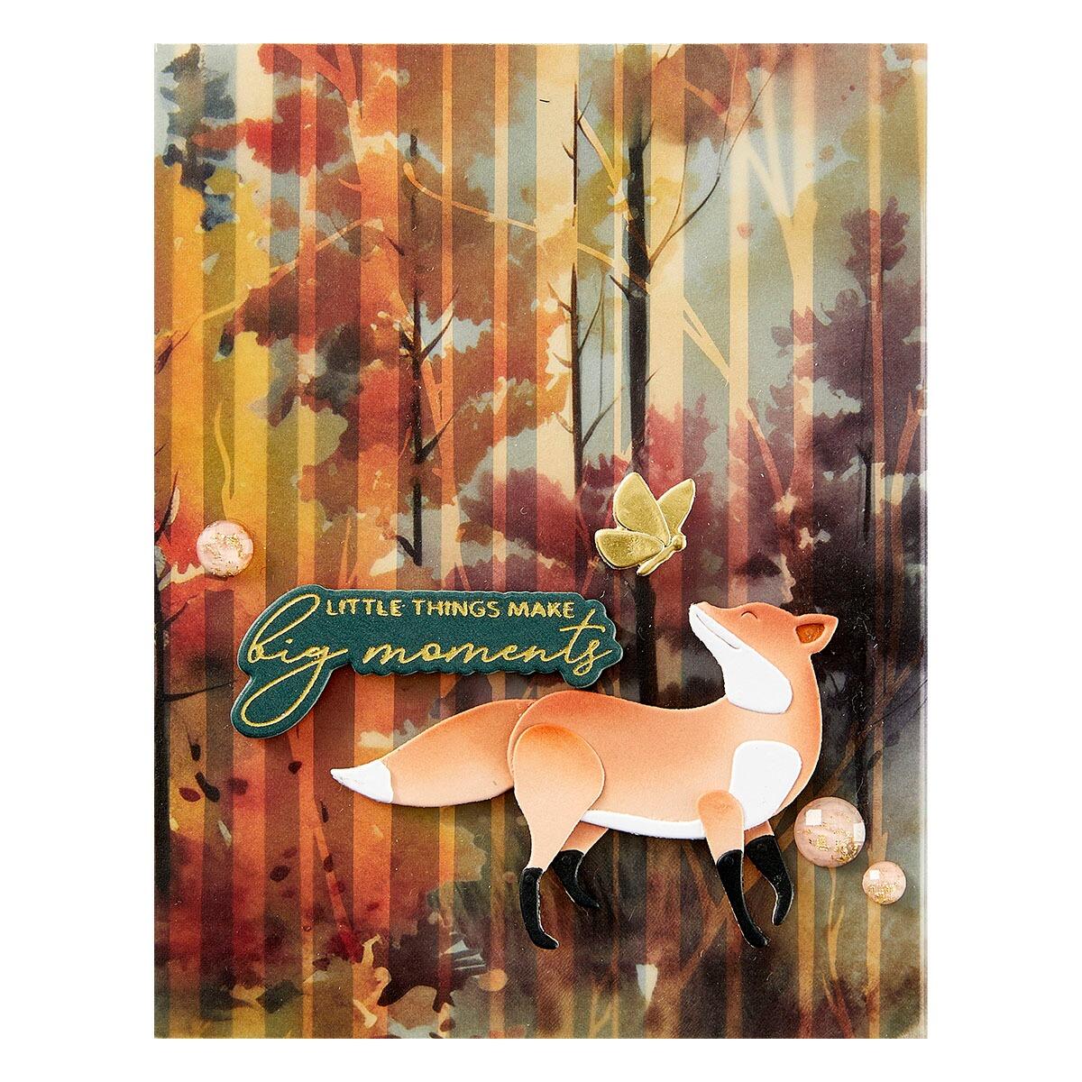 Spellbinders - Finley the Fox Etched Dies from the Woodland Tales ...