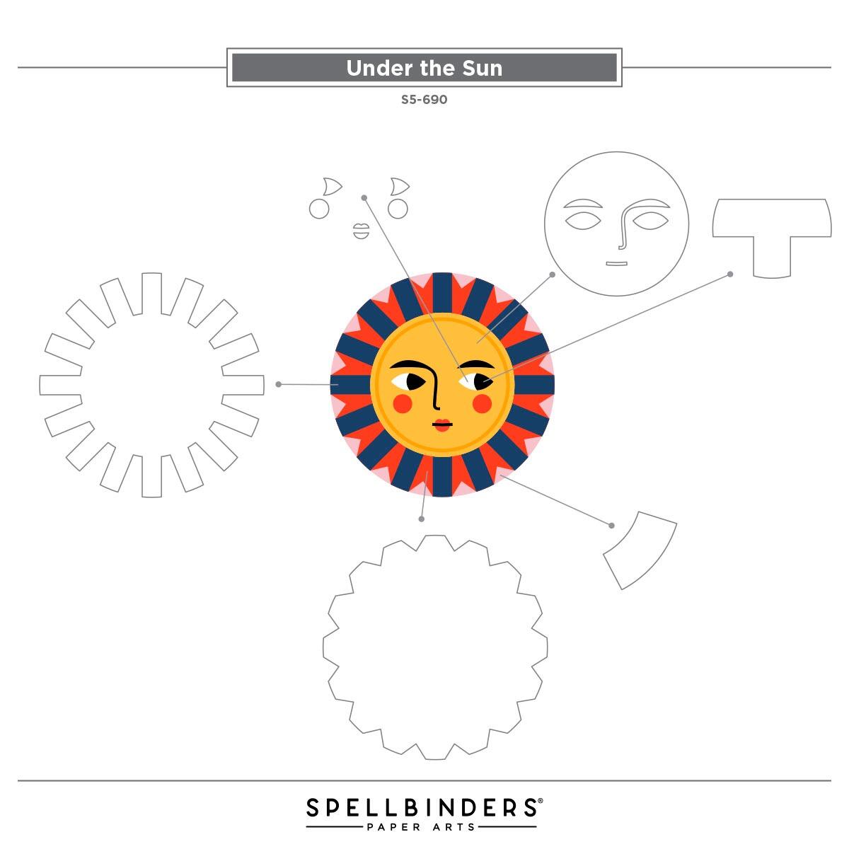 Spellbinders - Under the Sun Etched Dies from the La Dolce Vita Collection