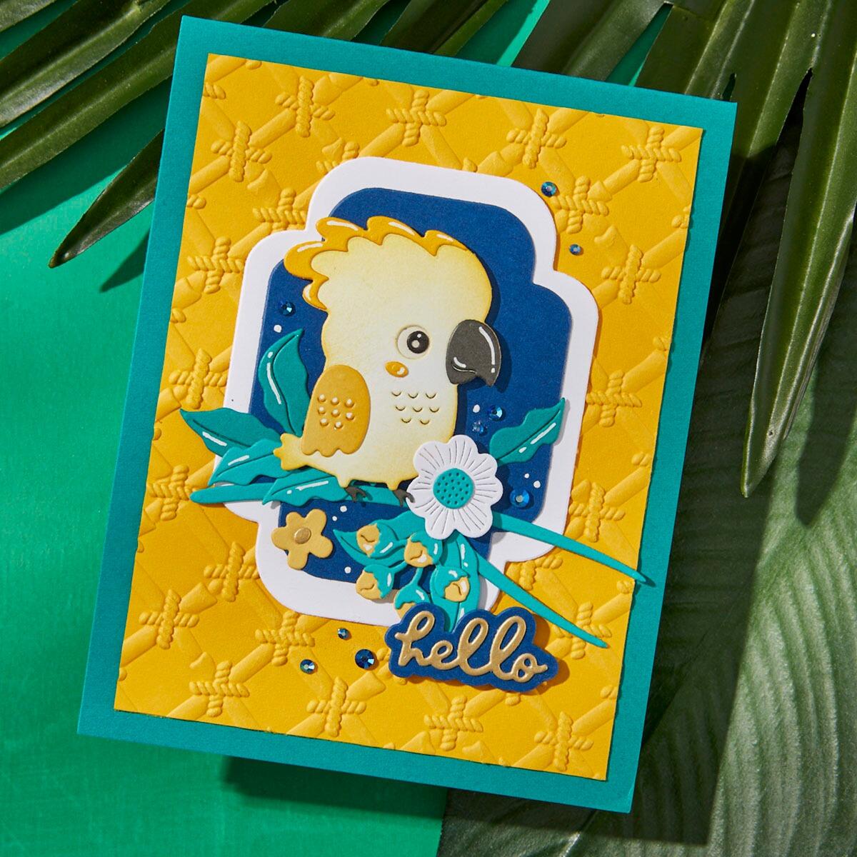 Spellbinders - Bamboo Screen 3D Embossing Folder from the Cheerful ...