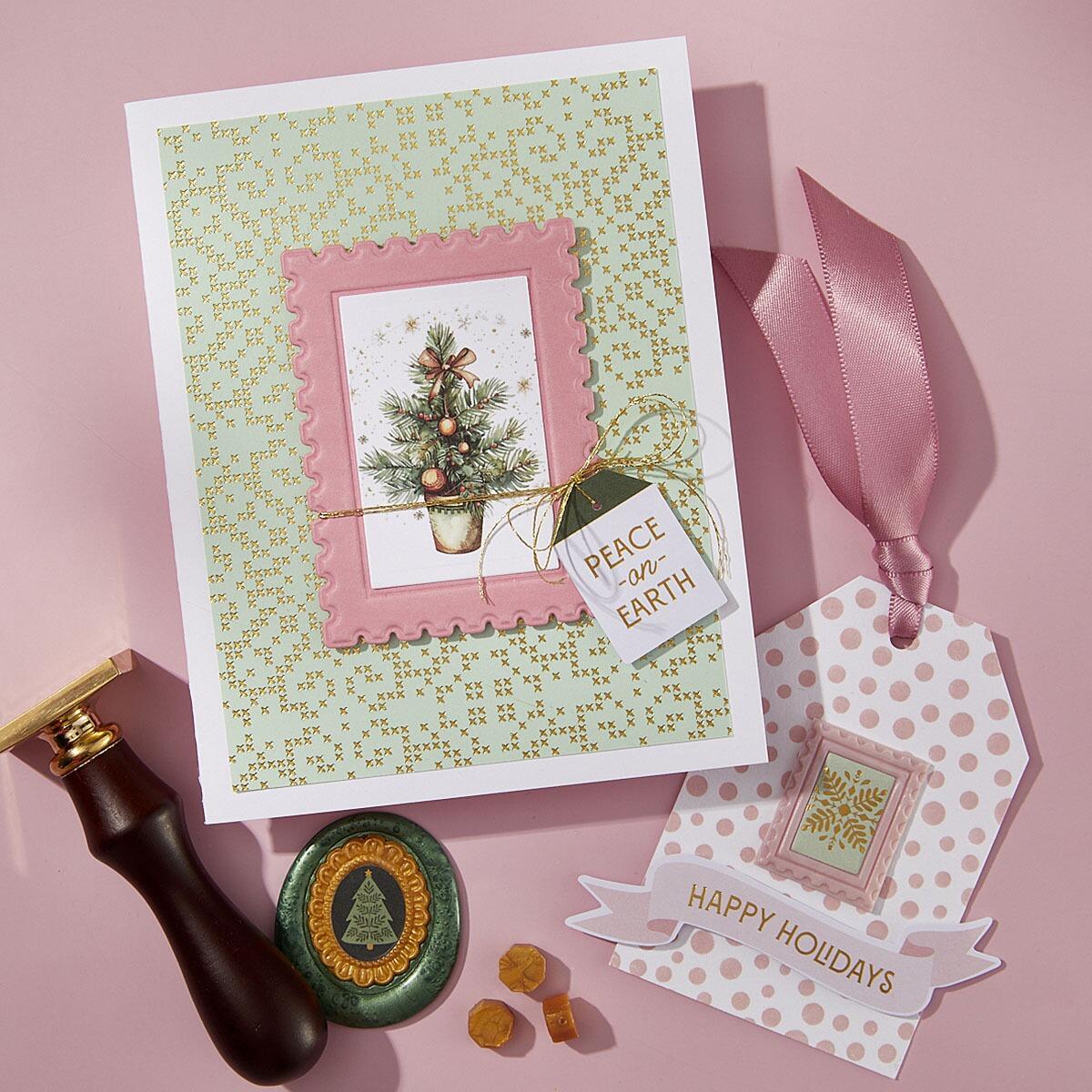 Spellbinders - Frame Inserts Etched Dies from the Holiday Magic Collection