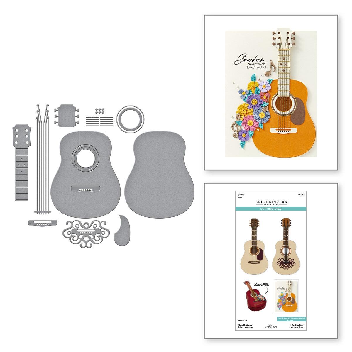 Spellbinders - Majestic Guitar Etched Dies from the Bibi's Musical ...