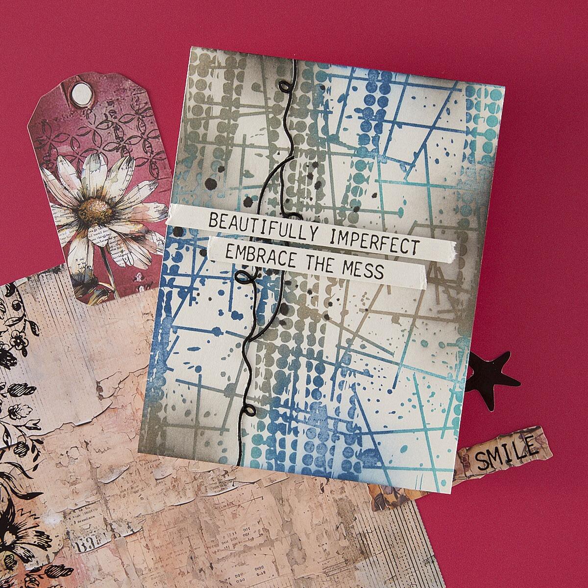 Spellbinders - Grungy Background Press Plates from the Beautifully ...