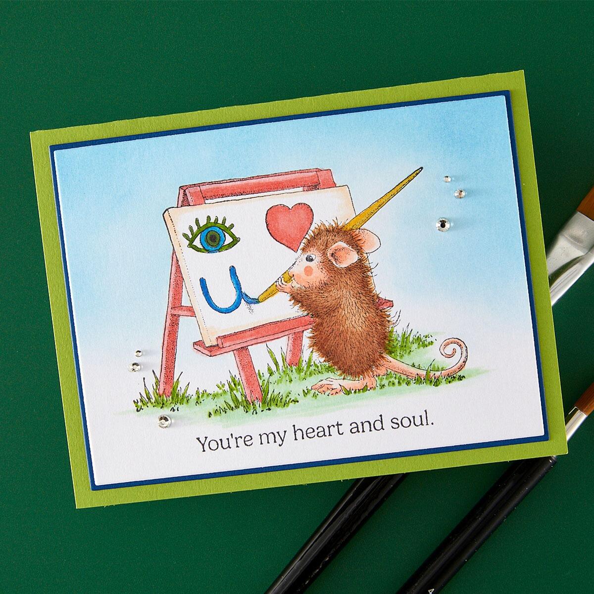 Spellbinders - Heart and Soul Cling Rubber Stamps from the House-Mouse ...