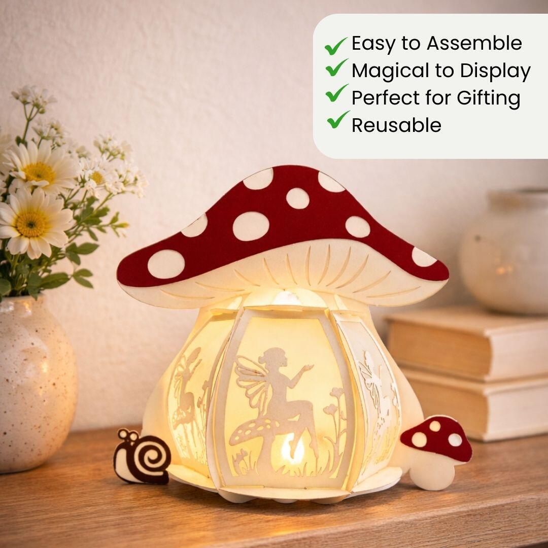 CrafTreat - Mushroom Paper Lantern Kit