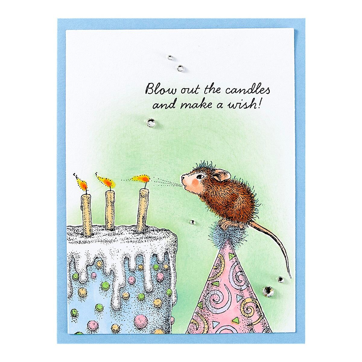 Spellbinders - Top Notch Birthday Cling Rubber Stamp Set from the House ...