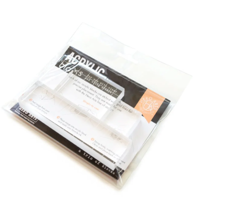 Hero Arts Small Acrylic Blocks Trio