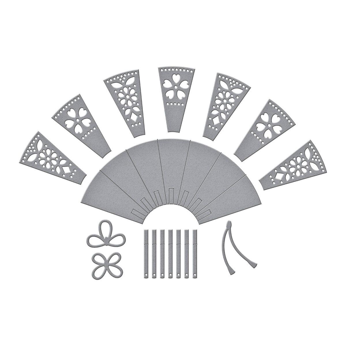 Spellbinders - Fan & Bow Etched Dies from the Spring in Kyoto ...