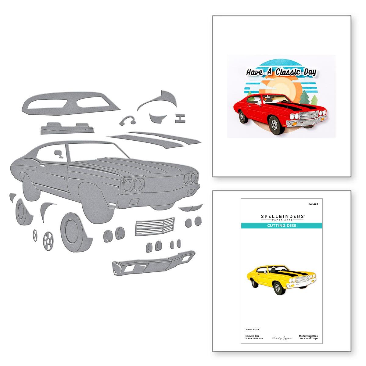 Spellbinders - Muscle Car Etched Dies from the Classic Road Legends ...