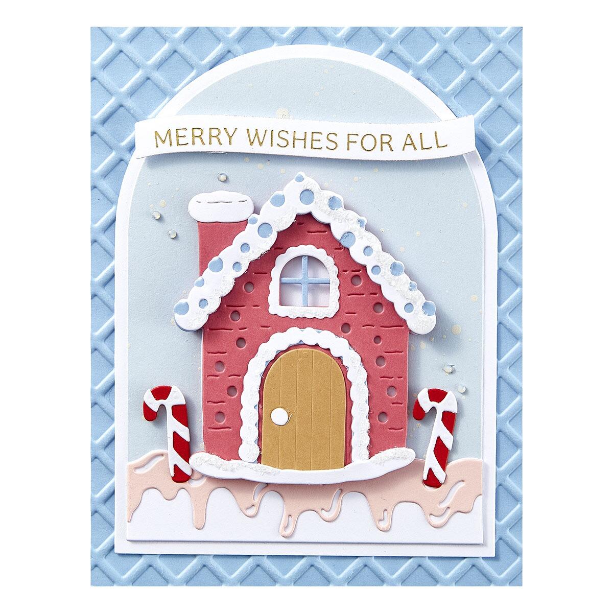 Stamperia - Waffle Cone 3D Embossing Folder from the Candy Christmas ...