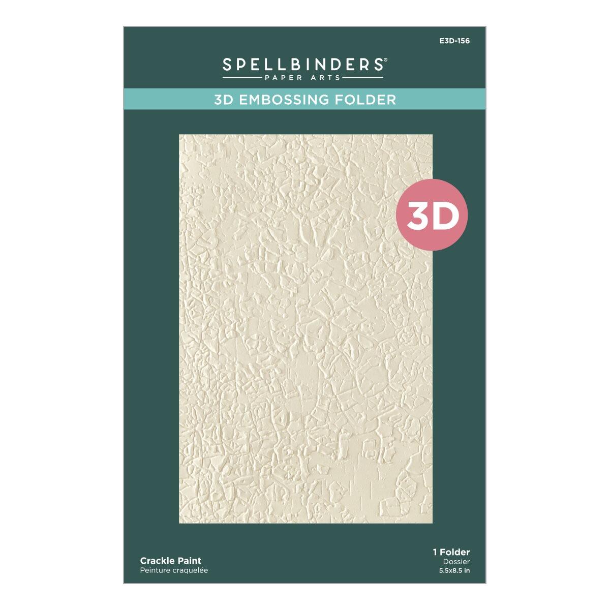 Spellbinders - Crackle Paint 3D Embossing Folder from the Beautifully ...