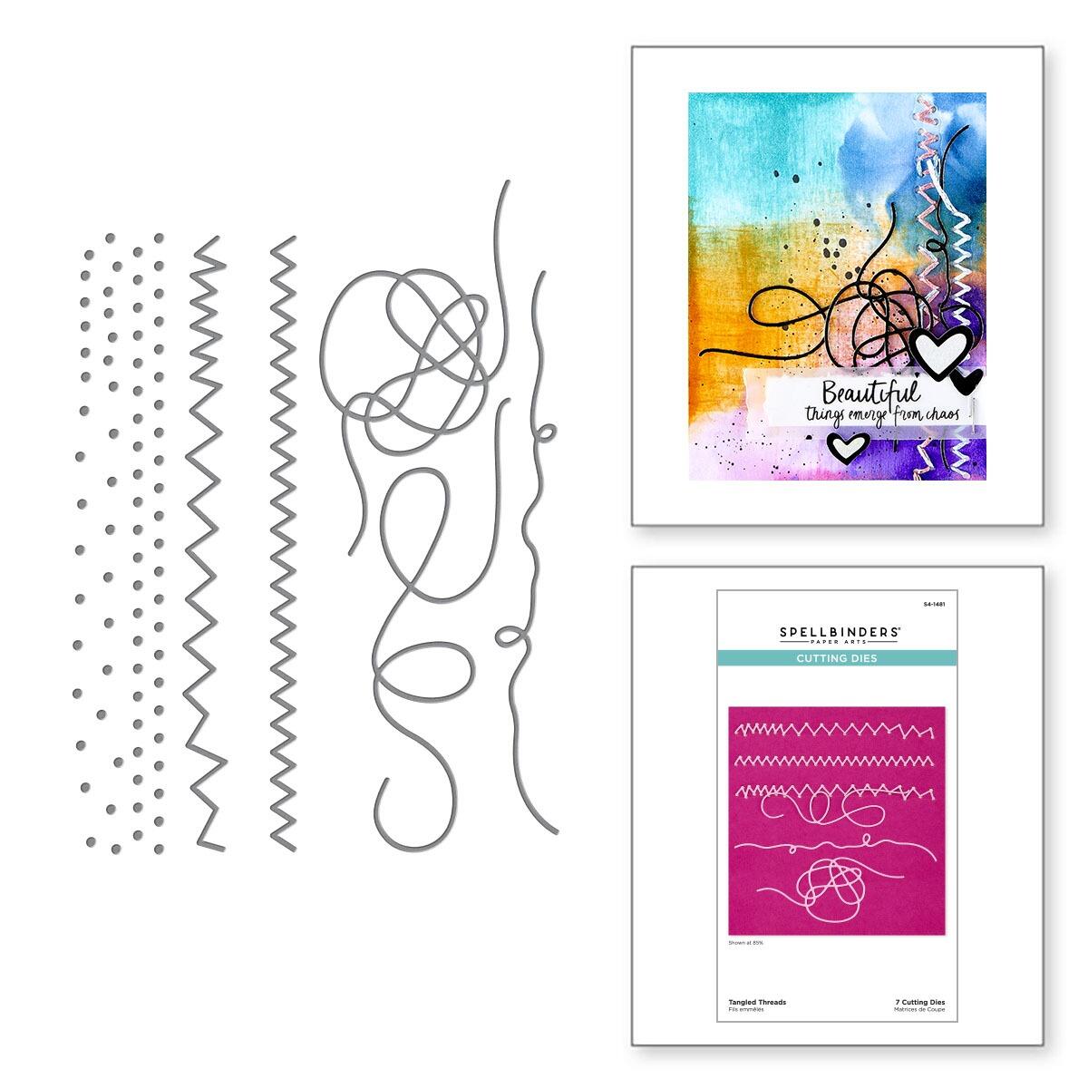 Spellbinders - Tangled Threads Etched Dies from the Beautifully ...
