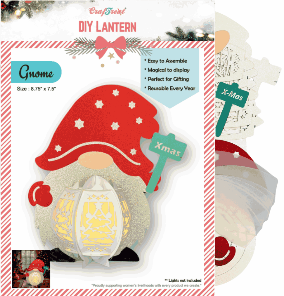CrafTreat - Gnome Paper Lantern Kit