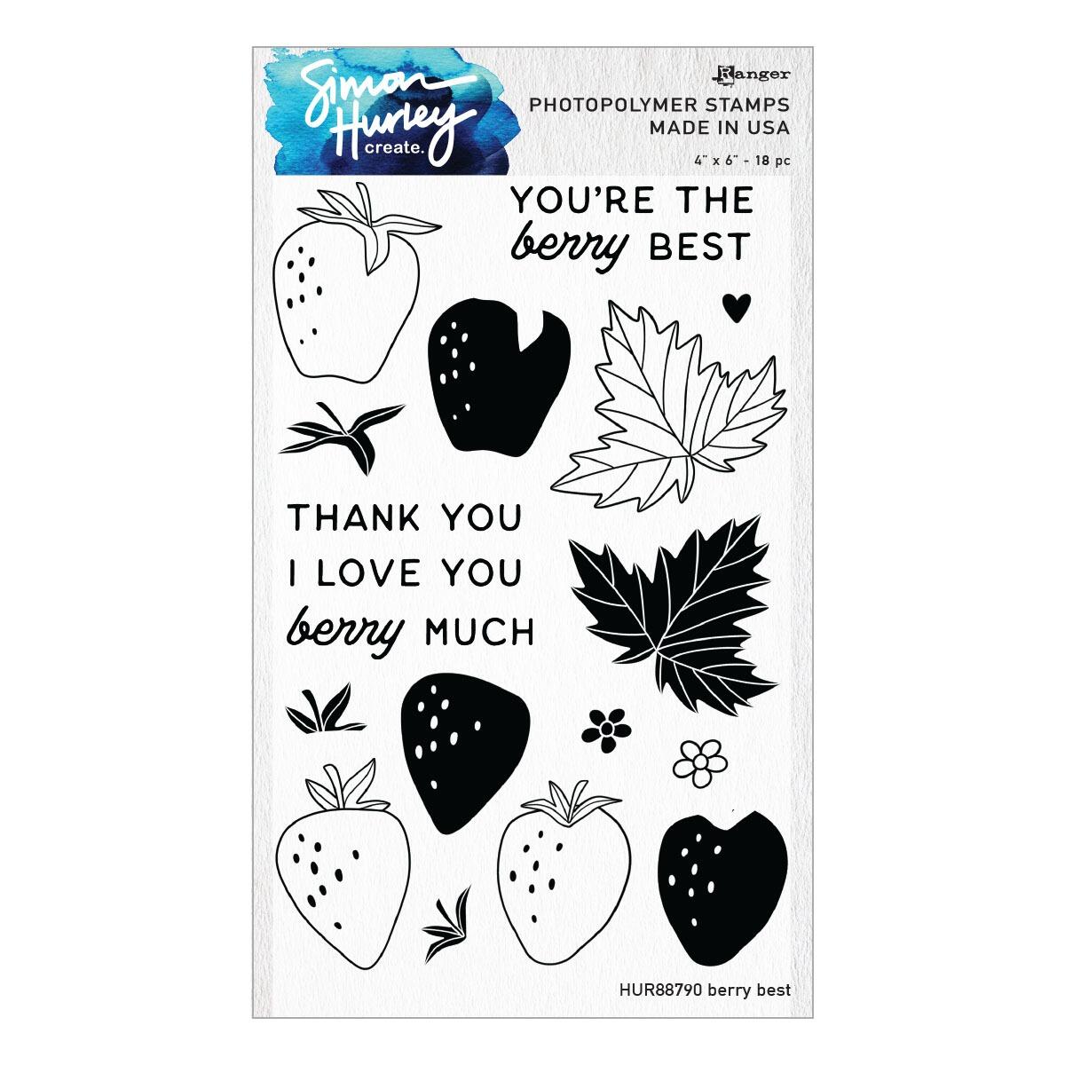 Spellbinders - Berry Best Stamp & Die Bundle by Simon Hurley