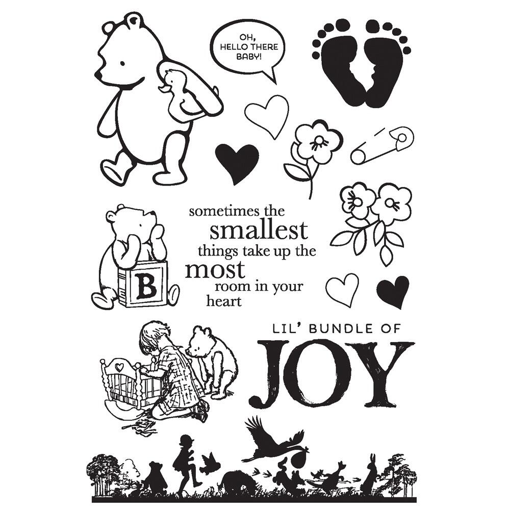 Spellbinders - Simple Stories - Say Cheese Classic Pooh Baby Bundle of ...