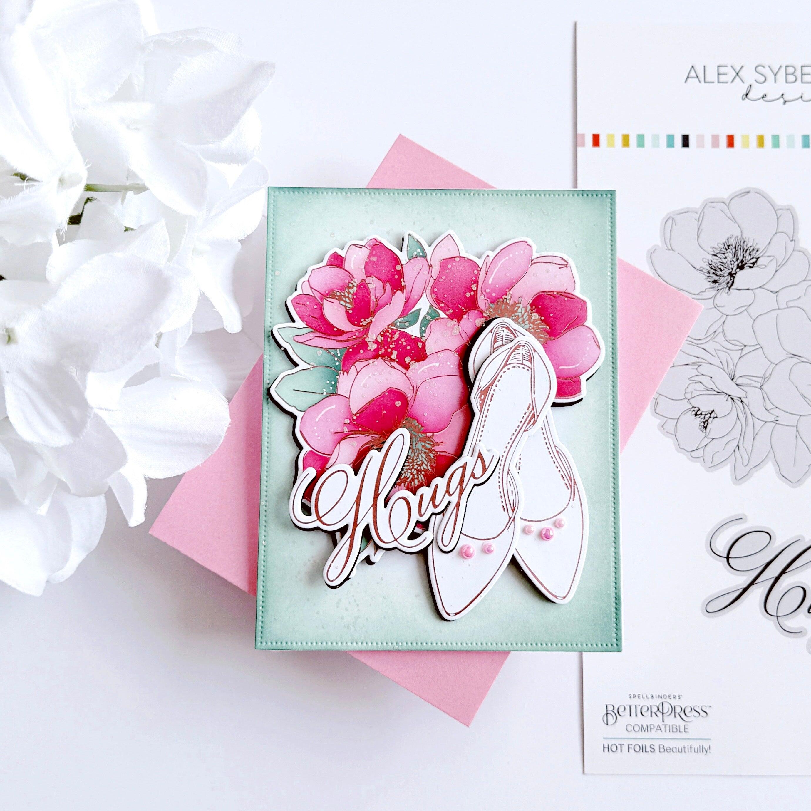 Alex Syberia Designs- Hugs in Bloom Press Plate & Die Set