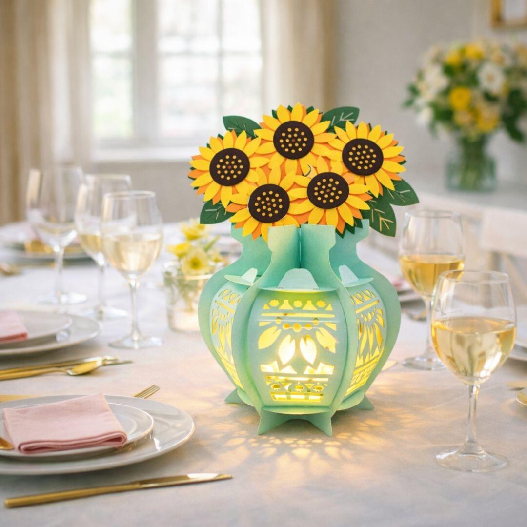 CrafTreat - Flower Vase Paper Lantern Kit