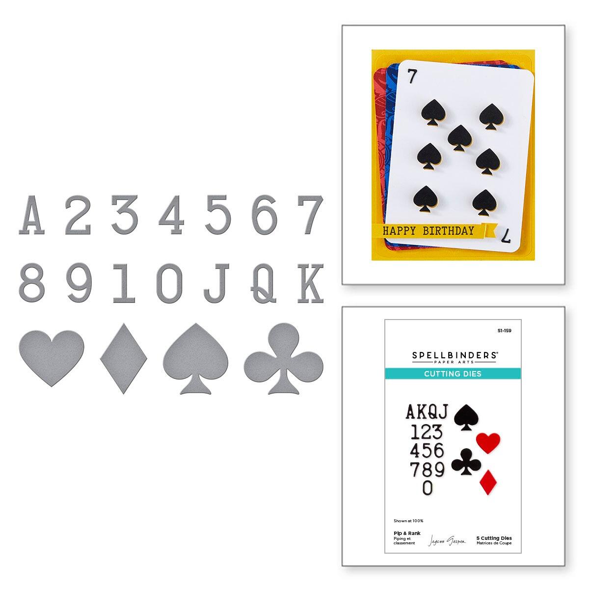 Spellbinders - Pip & Rank Etched Dies from the Jack of All Trades ...