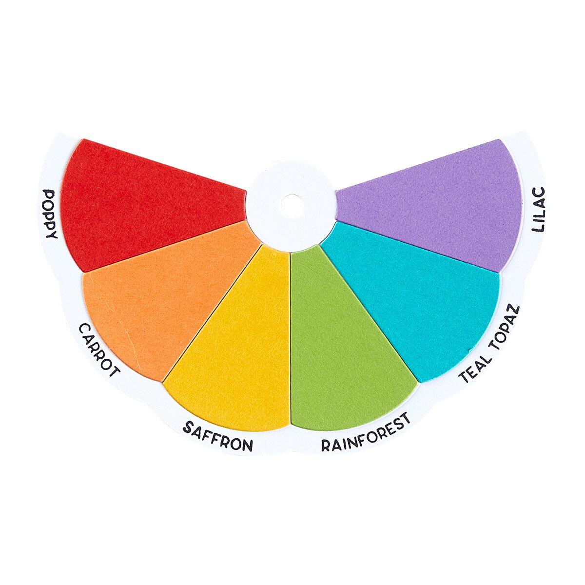 Spellbinders - Color Swatch Names Clear Stamp Set from the ColorWheel ...