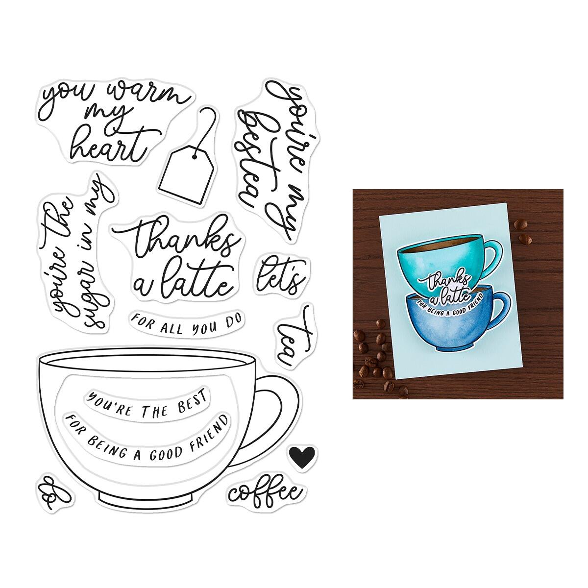 Hero Arts - Coffee or Tea Stamp Set