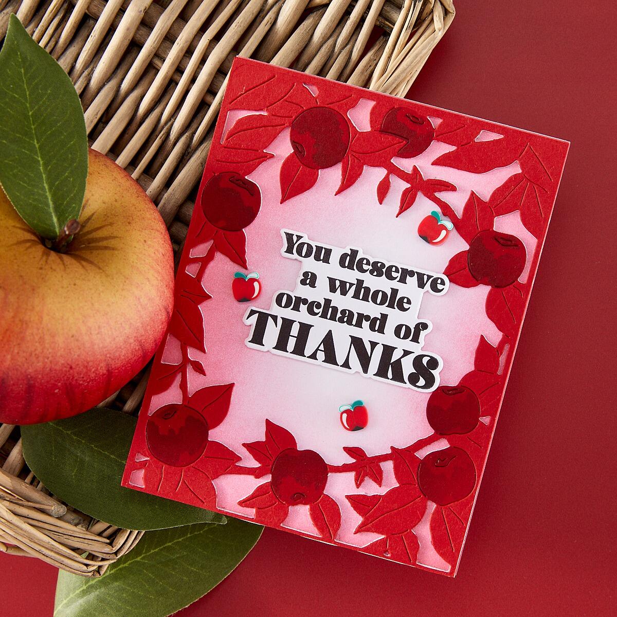 Hero Arts - Mini Clay Apples Embellishments from the I Pick You Collection
