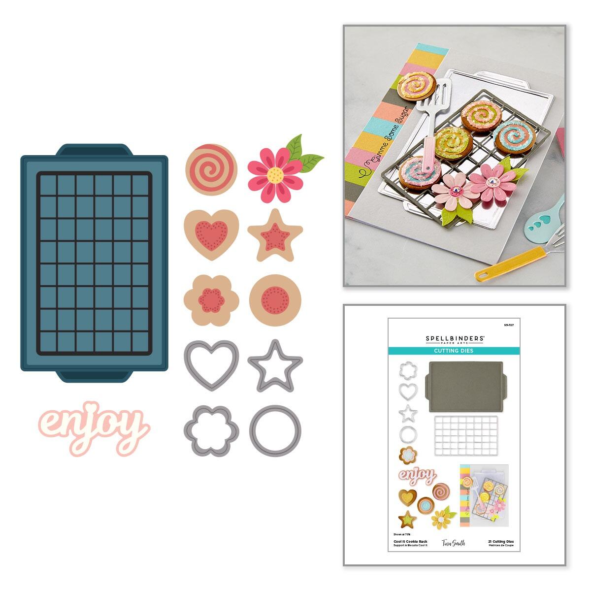 Spellbinders - Cool It Cookie Rack Etched Dies by Tina Smith
