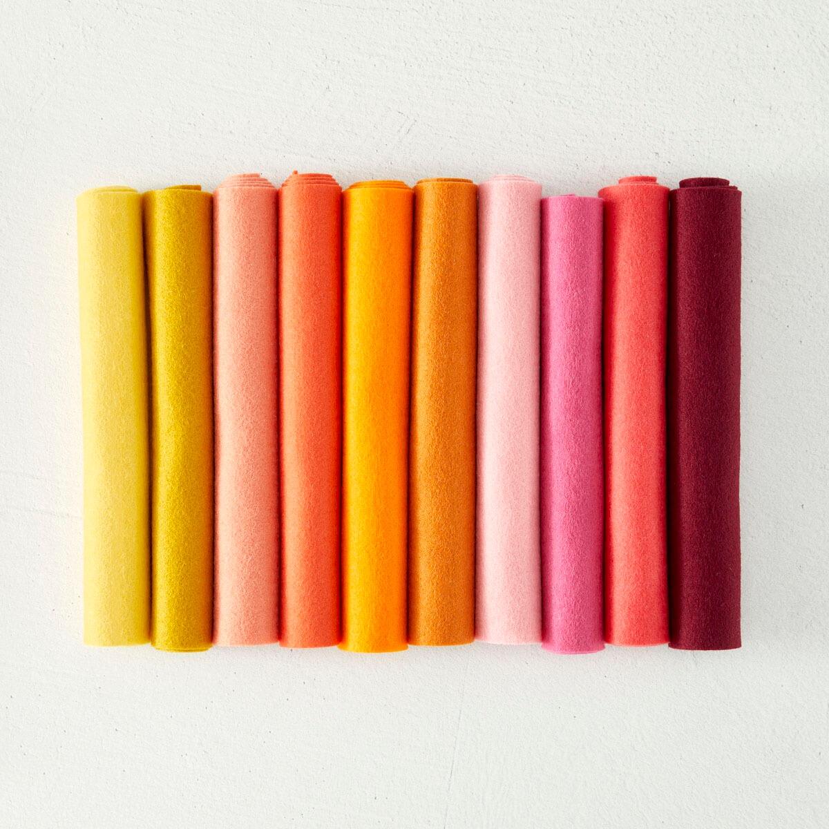 Spellbinders - Merino Wool Felt Sheets - Warm Collection