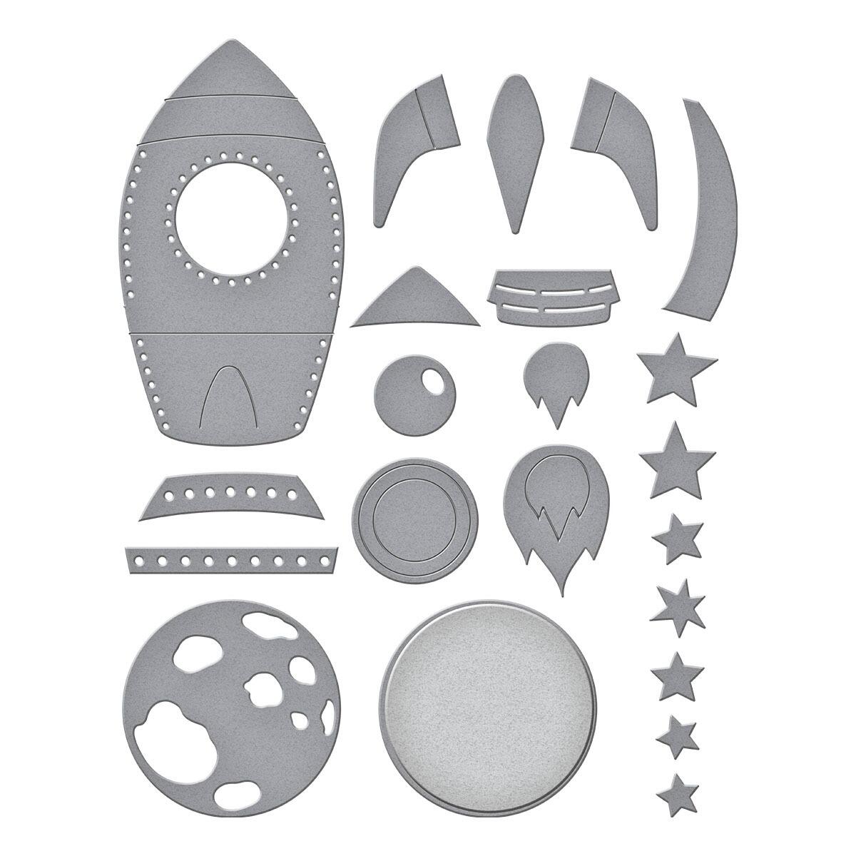 Spellbinders - To the Moon Etched Dies from the Simon's Space Adventure ...