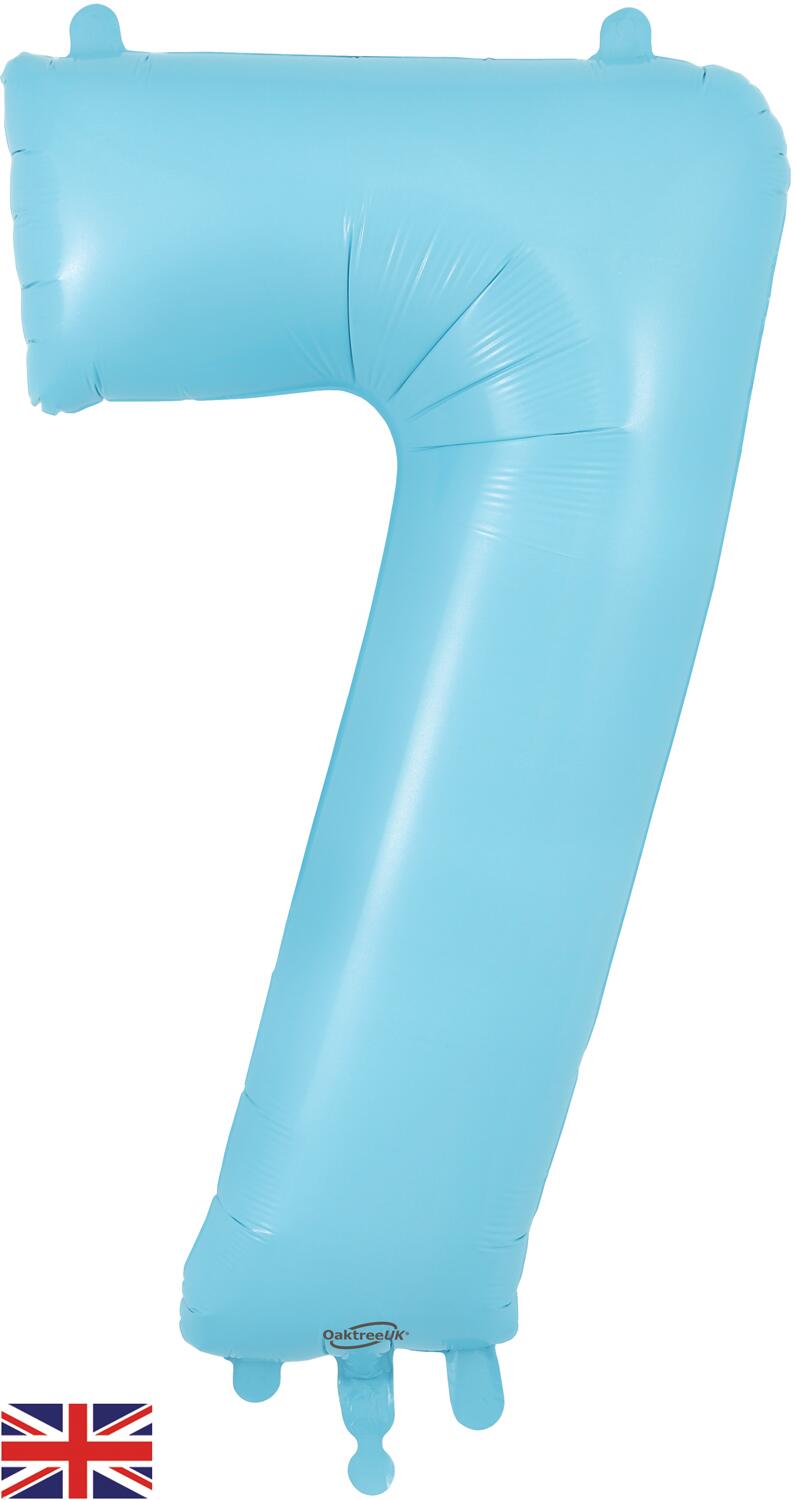 Oaktree 34" Number Balloons Matte Blue ~AGES~