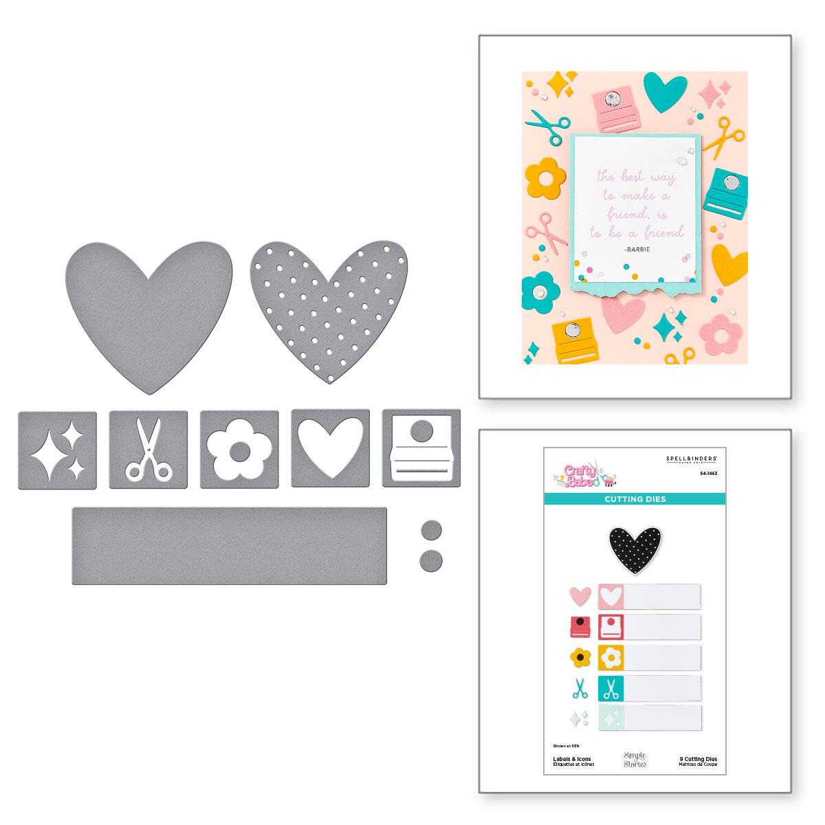 Spellbinders - Labels & Icons Etched Dies from the Crafty Babe ...