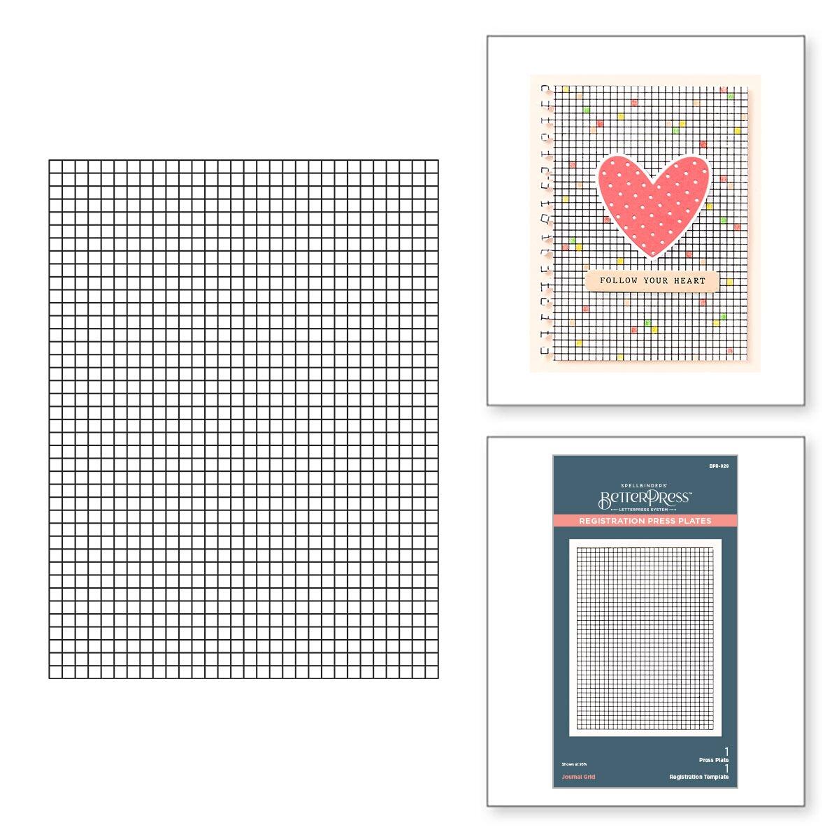 Spellbinders - Journal Grid Registration Press Plates from the Take ...