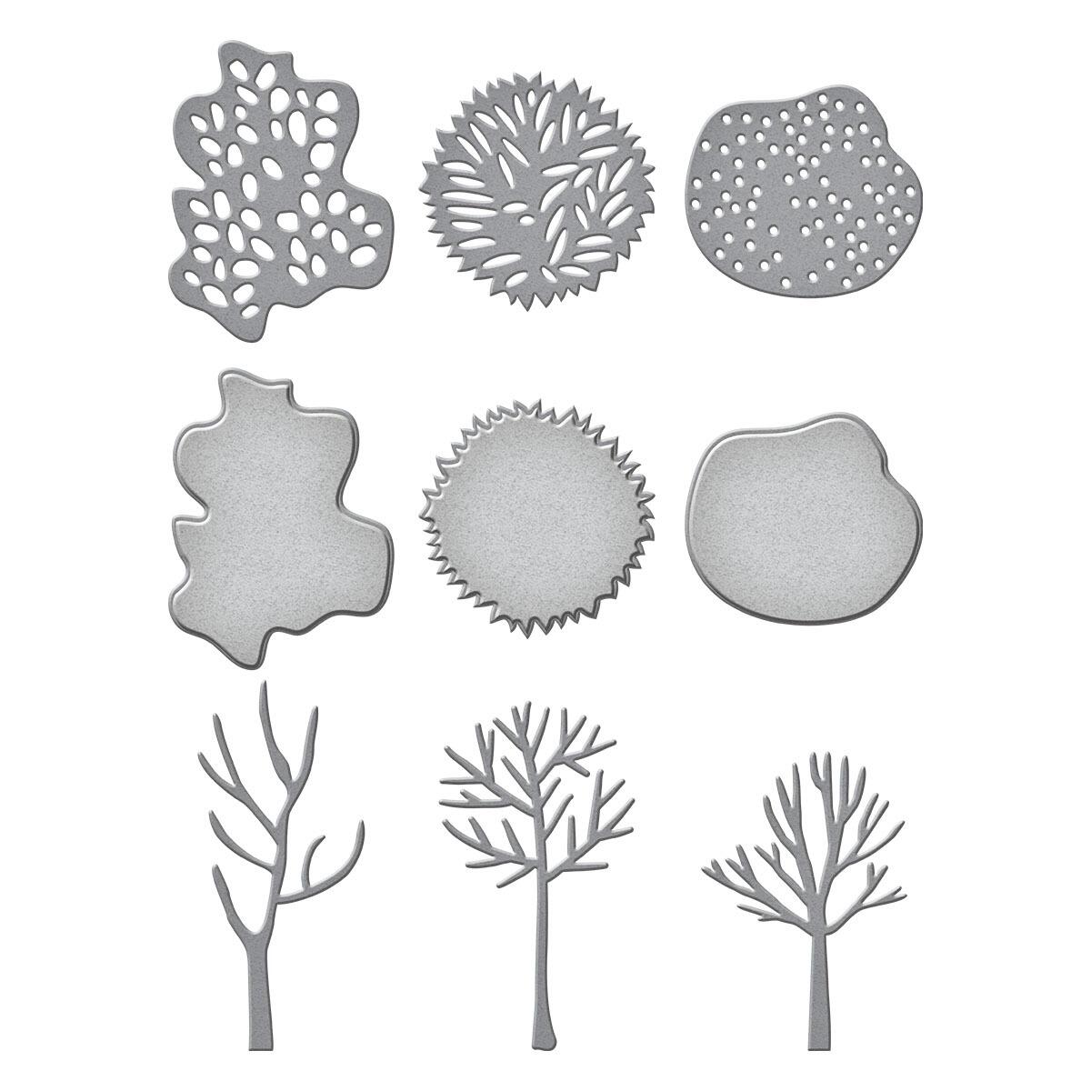 Spellbinders - Changing Trees Etched Dies from the Autumn Archives ...