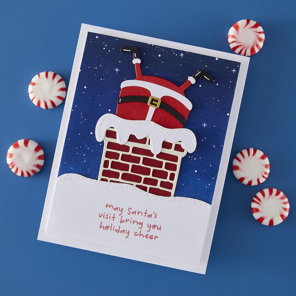 Spellbinders - Chimney Caper Clear Stamp & Die Set from the Merry ...
