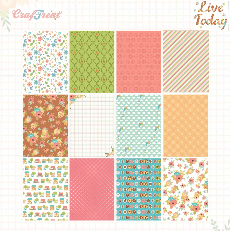 CrafTreat - Live Today Paper Pack 6x8 Inches