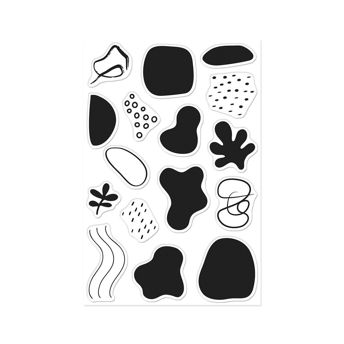 Hero Arts - Organic Shapes Clear Stamp Set
