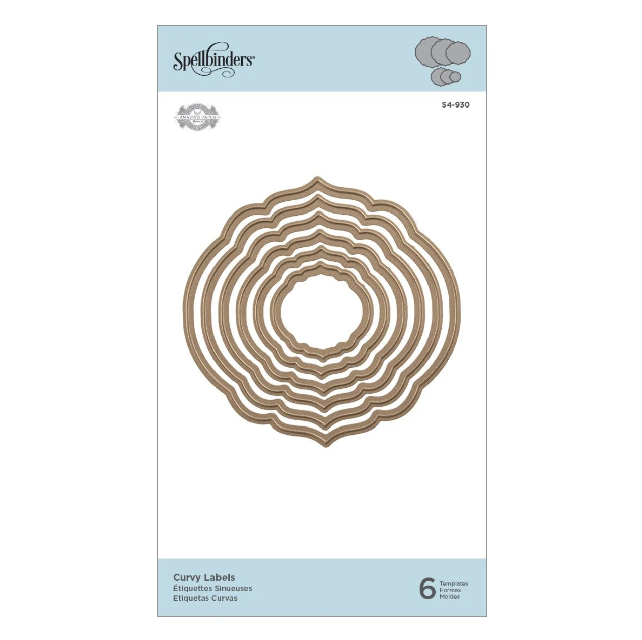 Spellbinders - Nestabilities - Curvy Label Dies (S4-930)