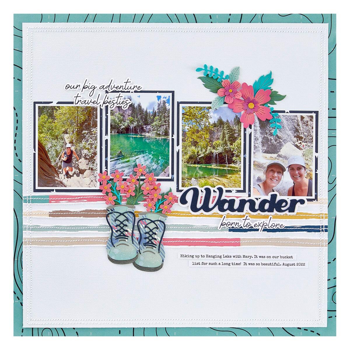Spellbinders- Wander Sentiments Press Plate & Die Set from the ...