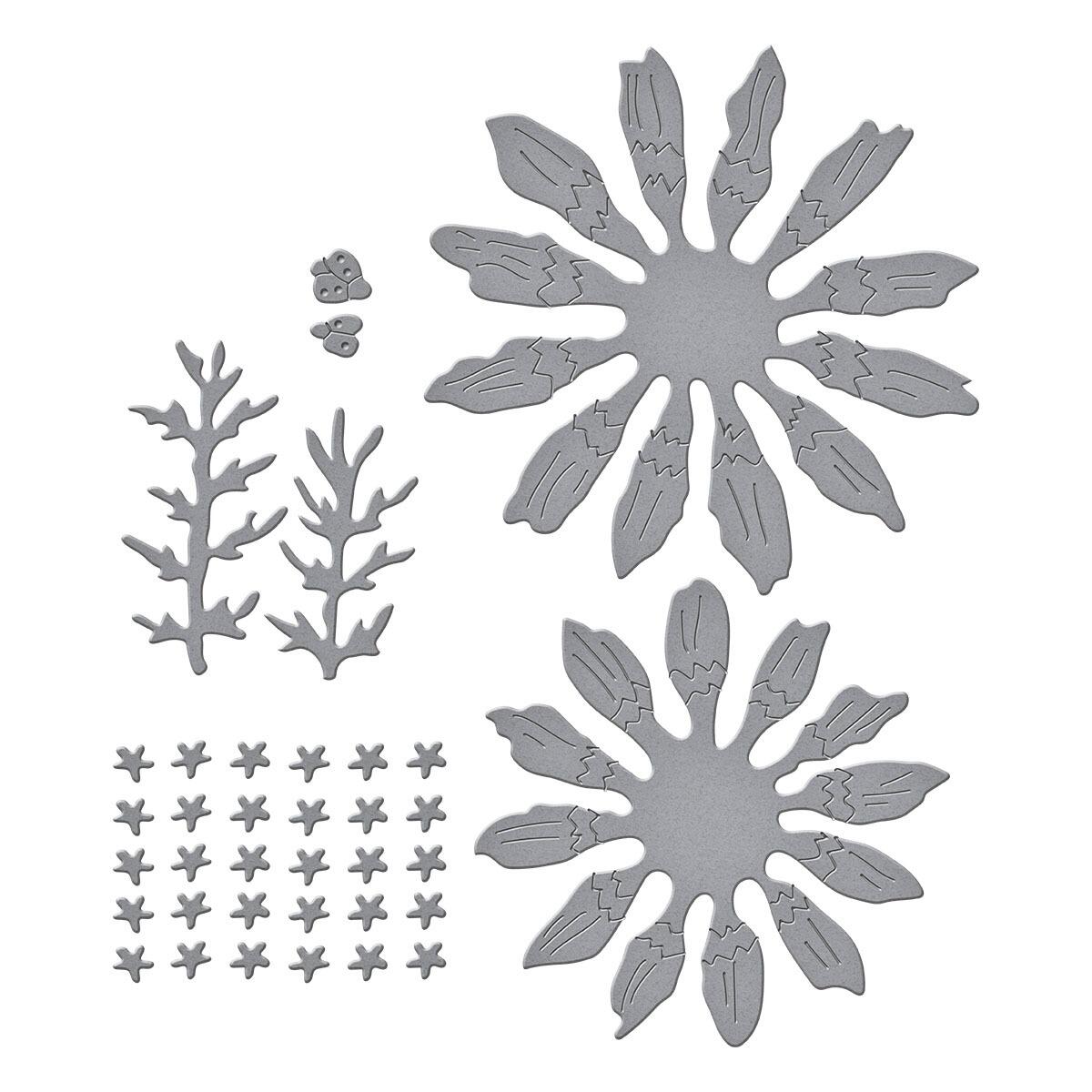Spellbinders - Painted Daisy and Ladybugs Etched Dies from the Through ...