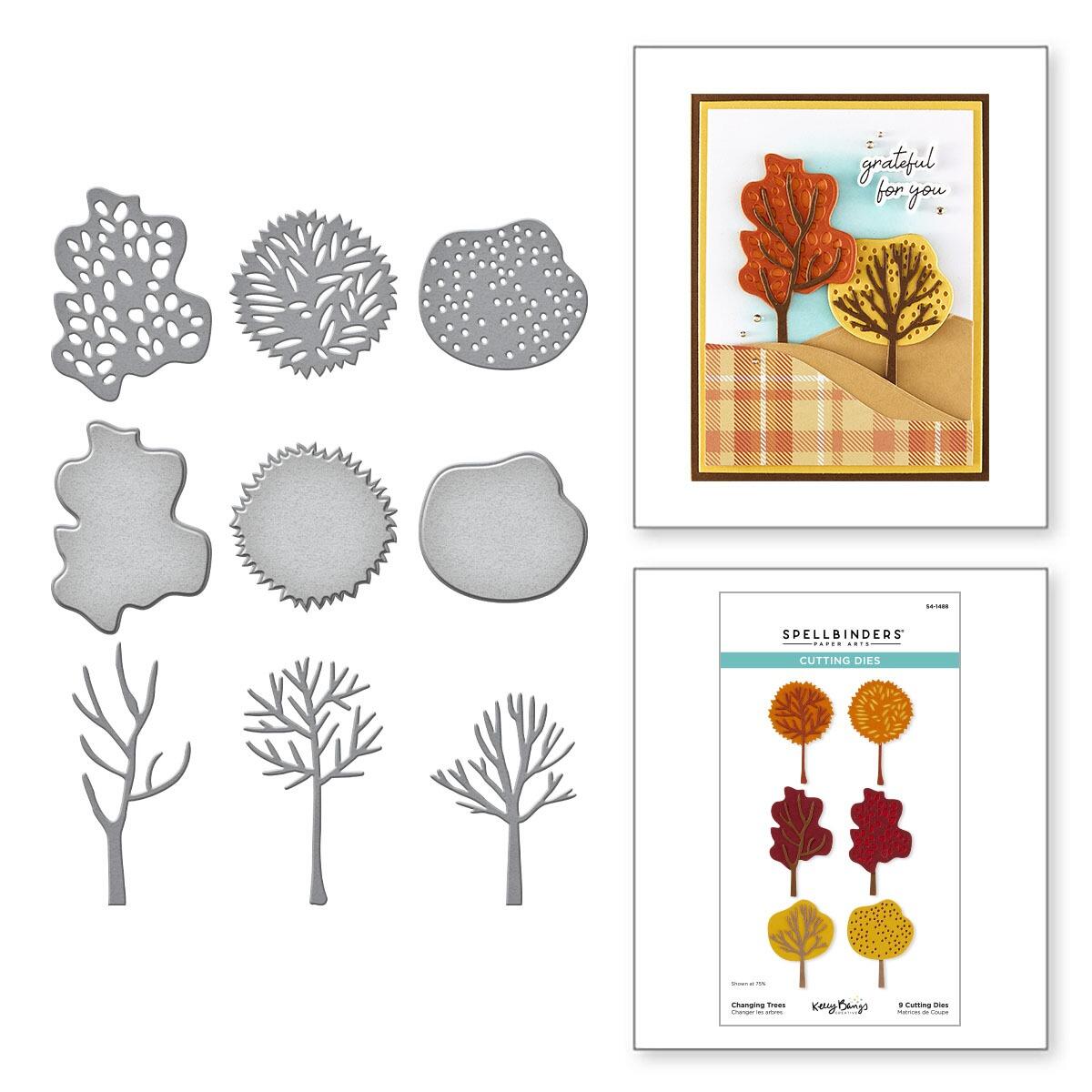 Spellbinders - Changing Trees Etched Dies from the Autumn Archives ...