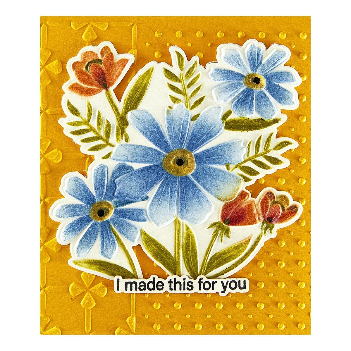 Spellbinders - Polka Dot & Posy Duo 3D Embossing Folder from the Tabbed ...