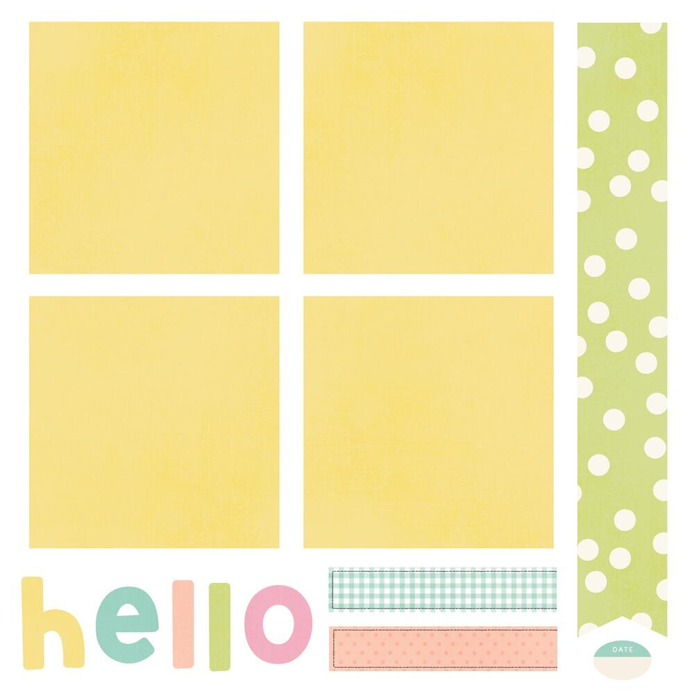 Spellbinders - Simple Stories - Say Cheese Classic Pooh Baby Simple ...